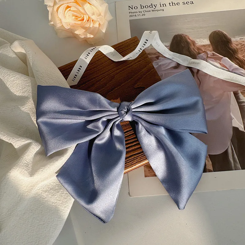Bow Hair Clip Premium Satin French Spring Clip ... From Ch_an_el_, $3.1 ...