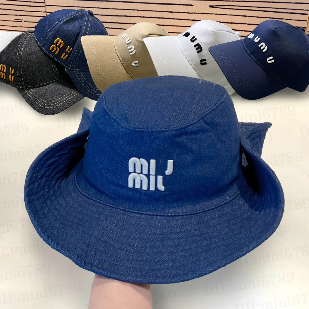 Mens denim bucket hat adjustable canvas strap woven fabric sun hat with ...