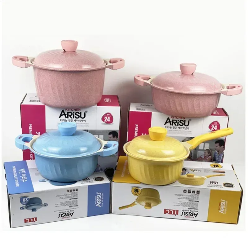 Korean Macaron Soup Cookware Set - Quick Heat Stick, Pot-Free, Multi ...