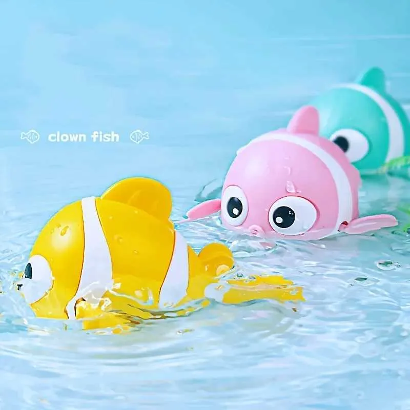 Cute Clown Fish Wind-Up Bath Toys: Parent-Child Fun! Summer Holiday ...