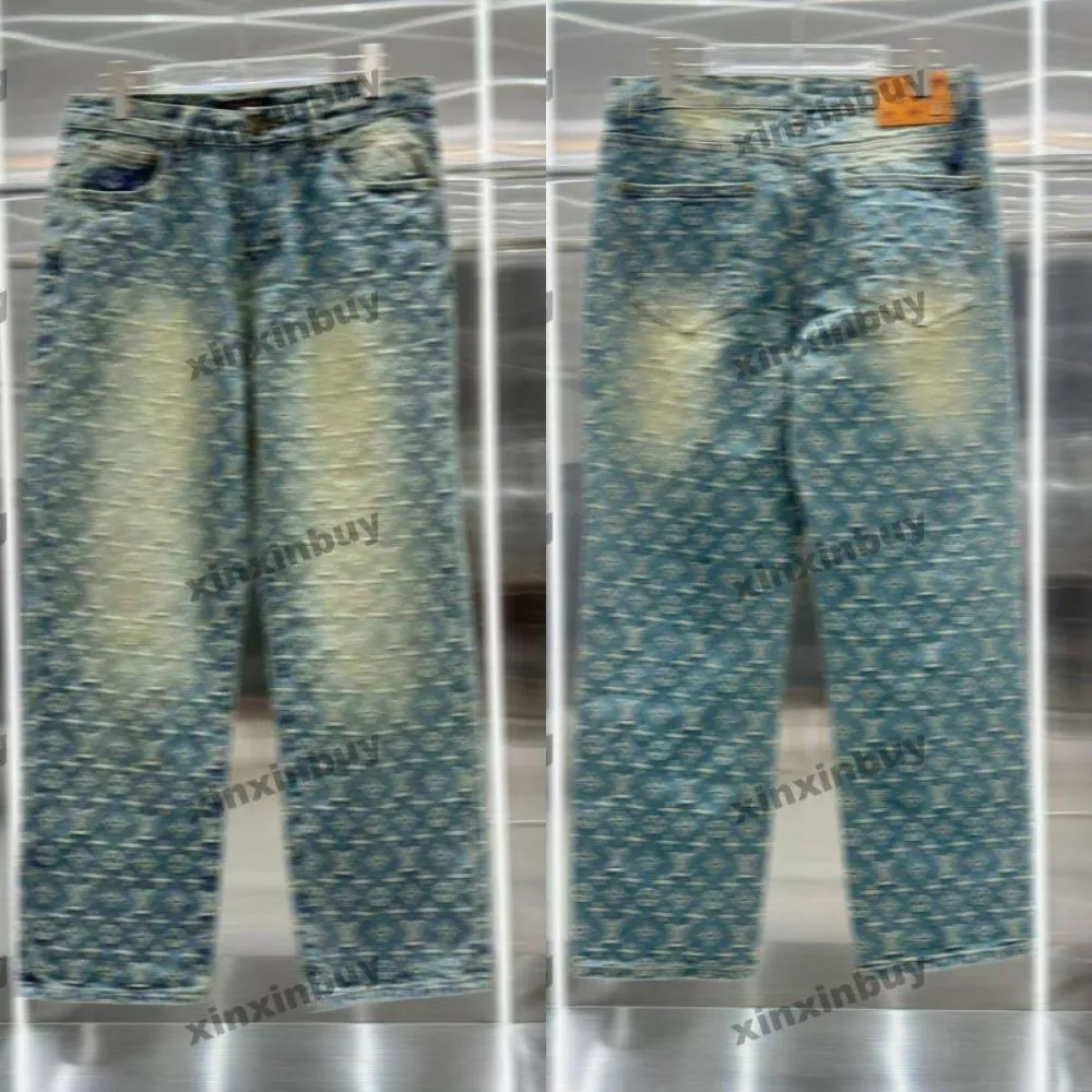 Men's Designer Denim Pants - Jacquard Fabric, Spring Casual, Multiple ...