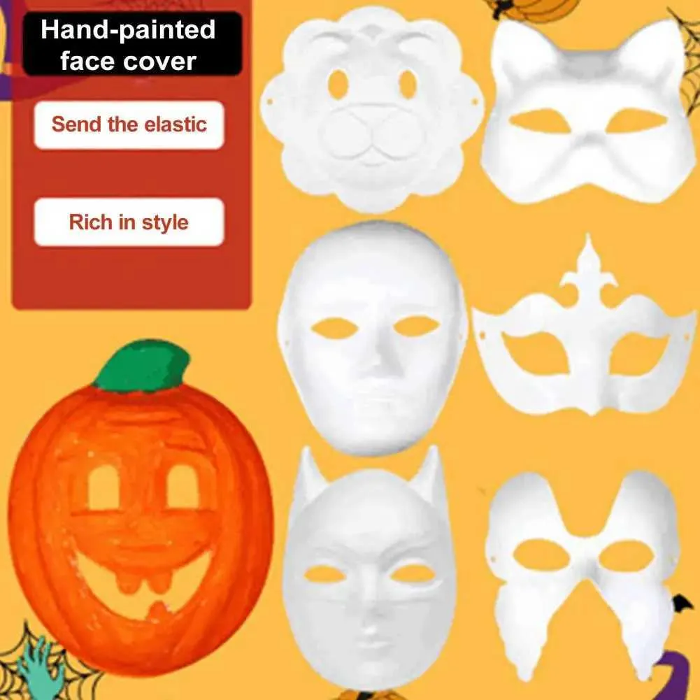 DIY Blank Masquerade Masks - Paper Pulp Animal Masks for Painting ...