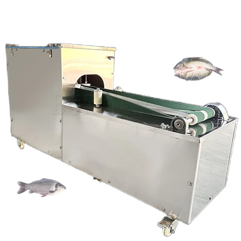Small Size Commercial Automatic Largest Fish Back Opening Belly Machine ...