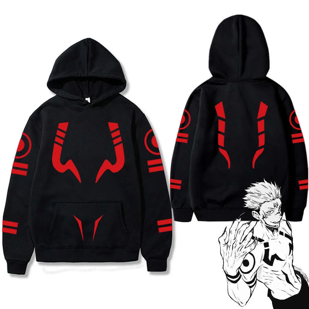 Jujutsu Kaisen Ryomen Sukuna Sweatshirt À Capuche Unisexe Plus Taille ...