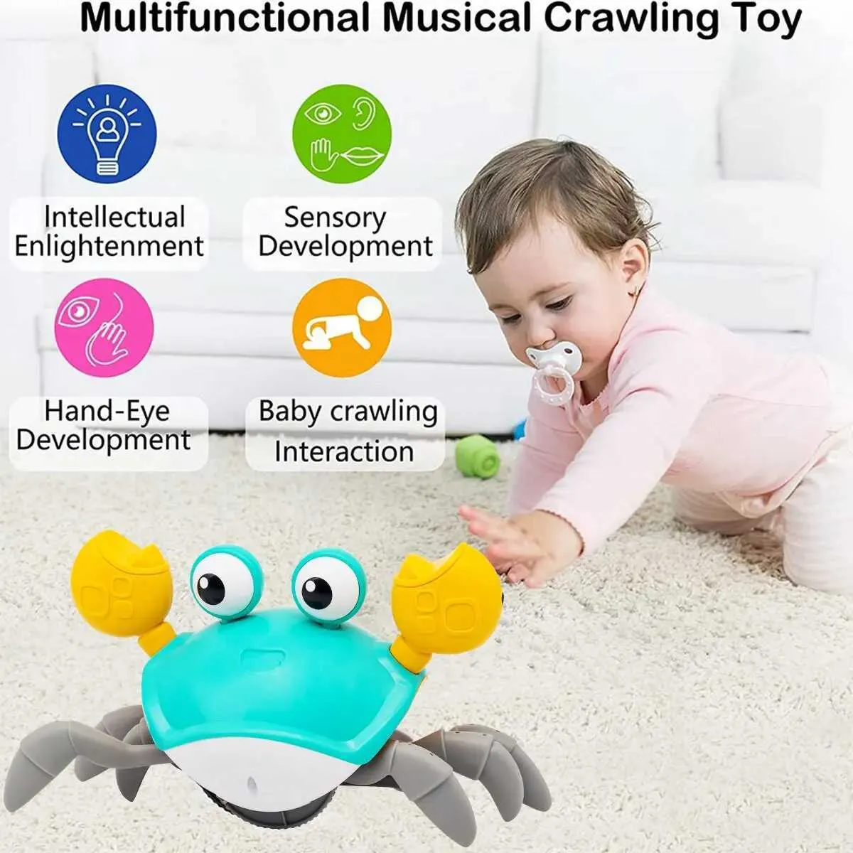 DHgate.com:Interactive Crawling Crab Toy: Musical Electronic Pet for ...