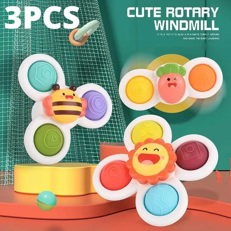 Cartoon Animal Suction Cup Spinning Toys - Fun & Engaging Infant ...