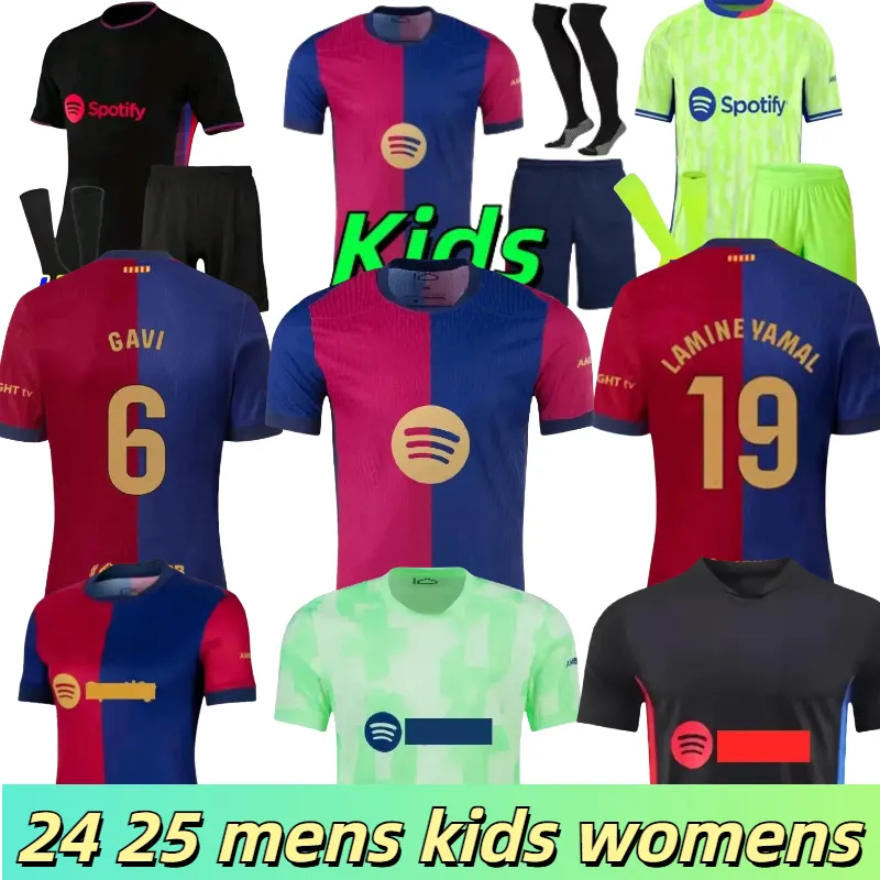 LEWANDOWSKI Soccer T Shirts LAMINE YAMAL 19 Kids Kit Camiseta FC ...