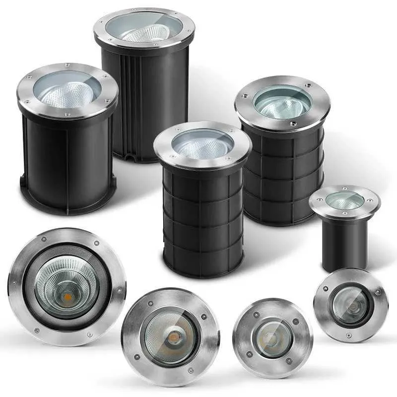 Adjustable LED Outdoor Buried Light - Waterproof, Stainless Steel ...