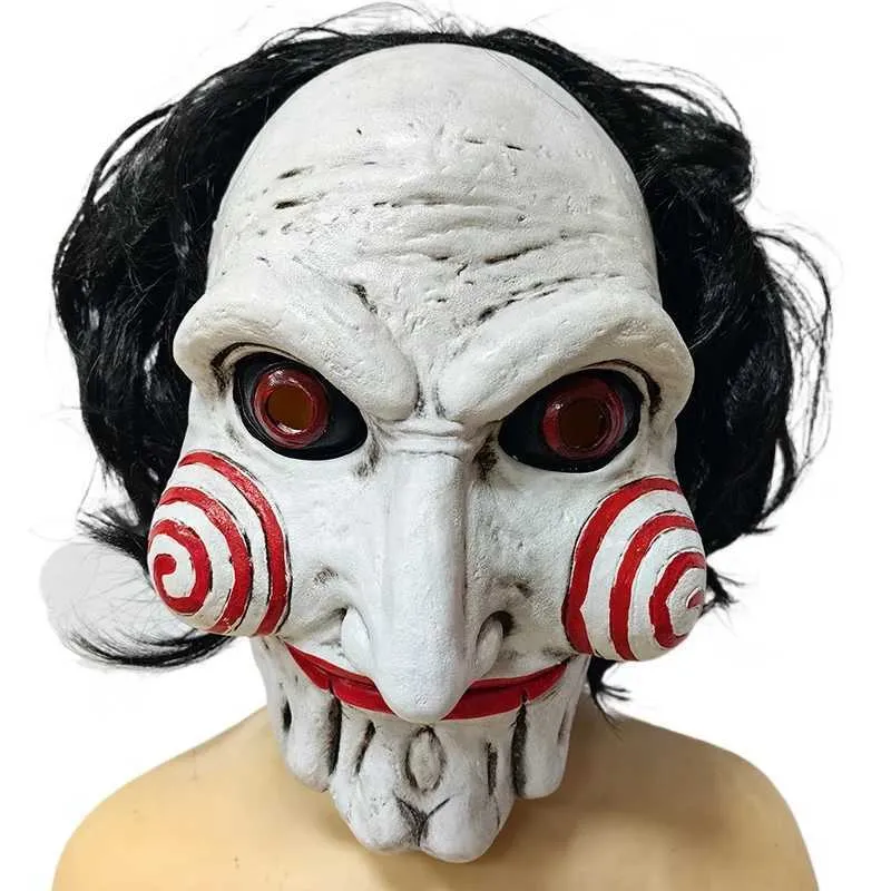 Saw Billy Puppet Horror Mask Movie Scary Grimace Doll Full Face Adults ...