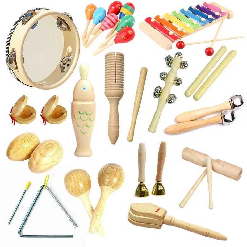 Wooden Percussion Xylophone Toy: Musical Instrument Toys for Toddlers ...