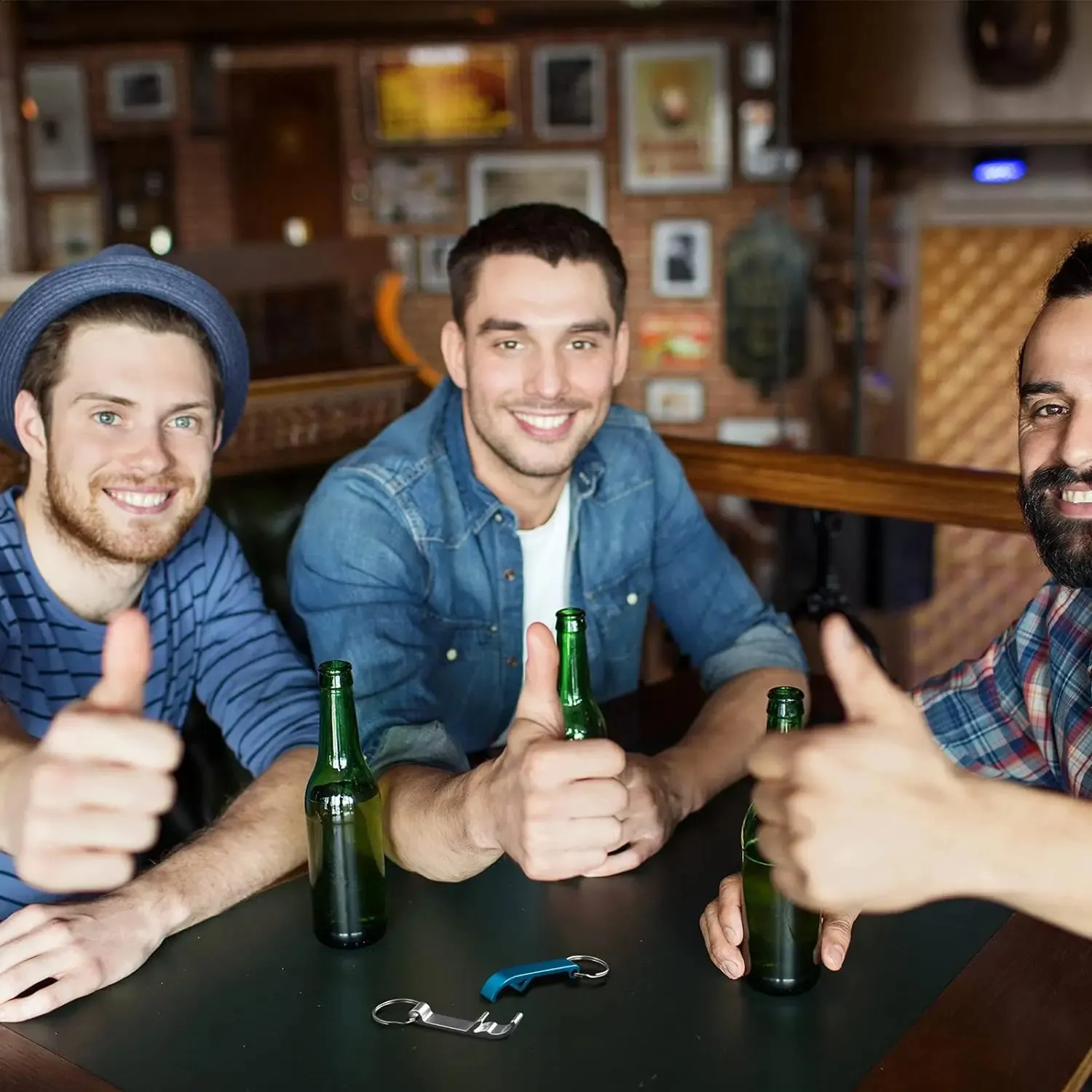 20 Portable Aluminum Beer Cap Keychain Bottle Openers - Party & Wedding ...