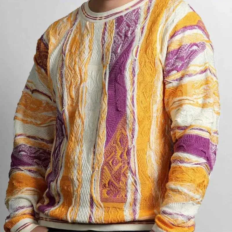 Wave Collage Sweater: High Street Style, Warm & Casual. Shop Now! Best ...
