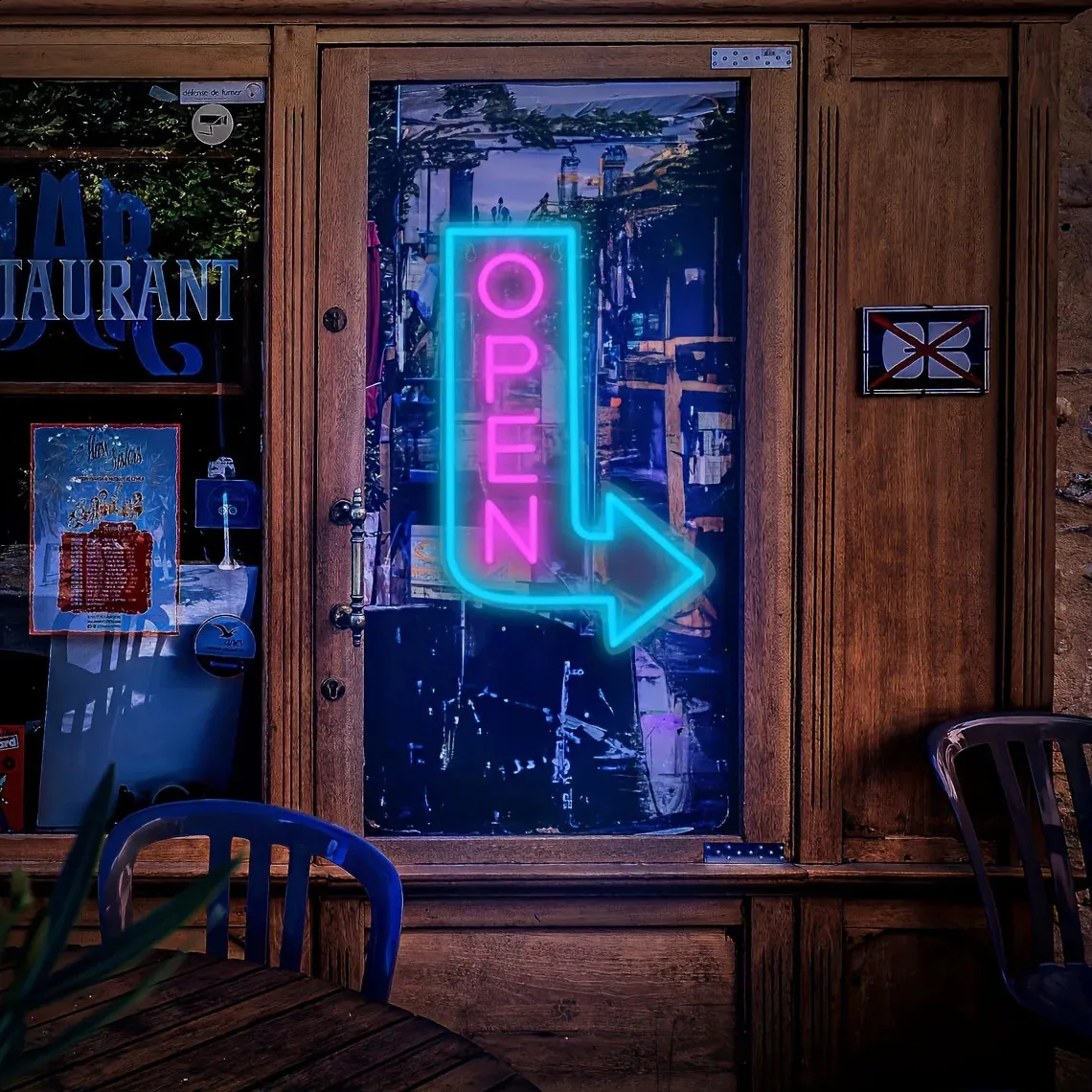 Ultra Bright LED Open Sign - Eye-Catching Neon Effect for Storefronts ...