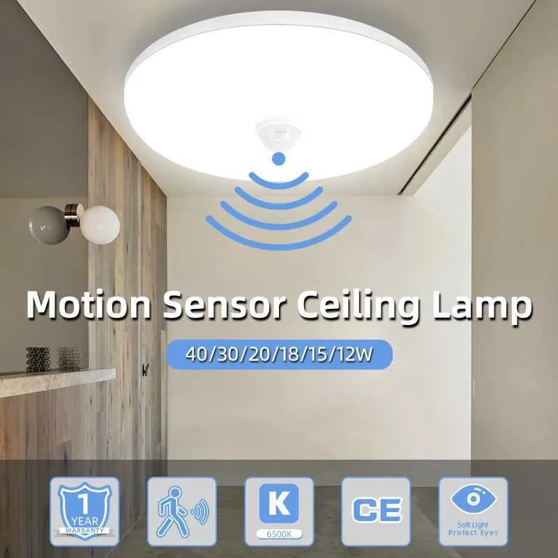 DHgate.com:2024Y240814 12W-40W LED Ceiling Light, PIR Motion Sensor, 110V-220V, for Hallway ...