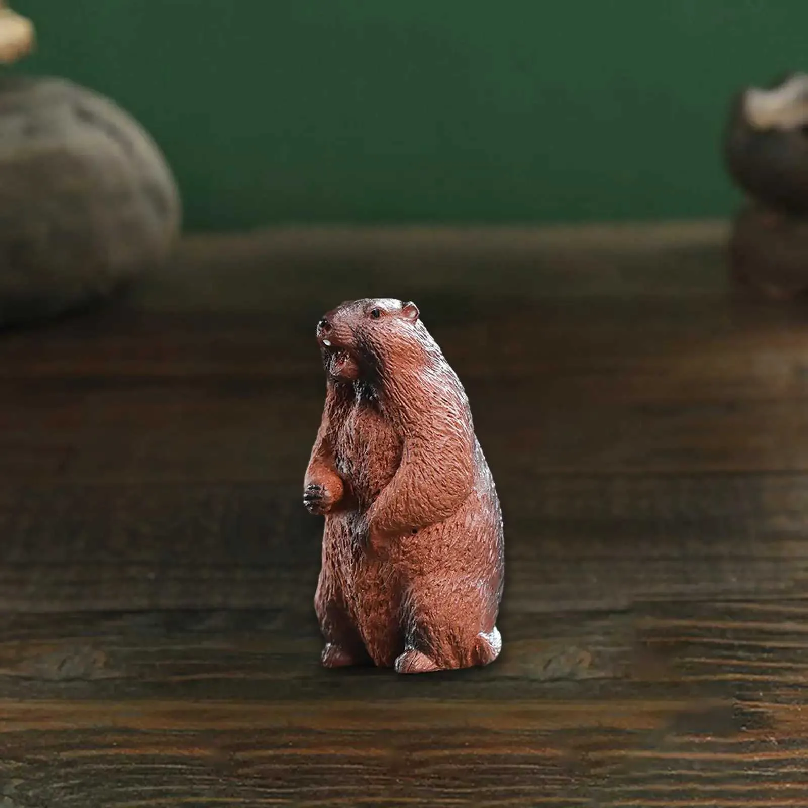Cute Prairie Dog Tea Pet Statue - Handmade Ceramic Ornament, Charming ...