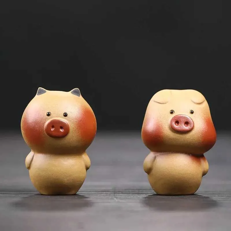 Cute Animal Tea Set Ornament: Premium Yixing Clay Tea Pet for Tea ...