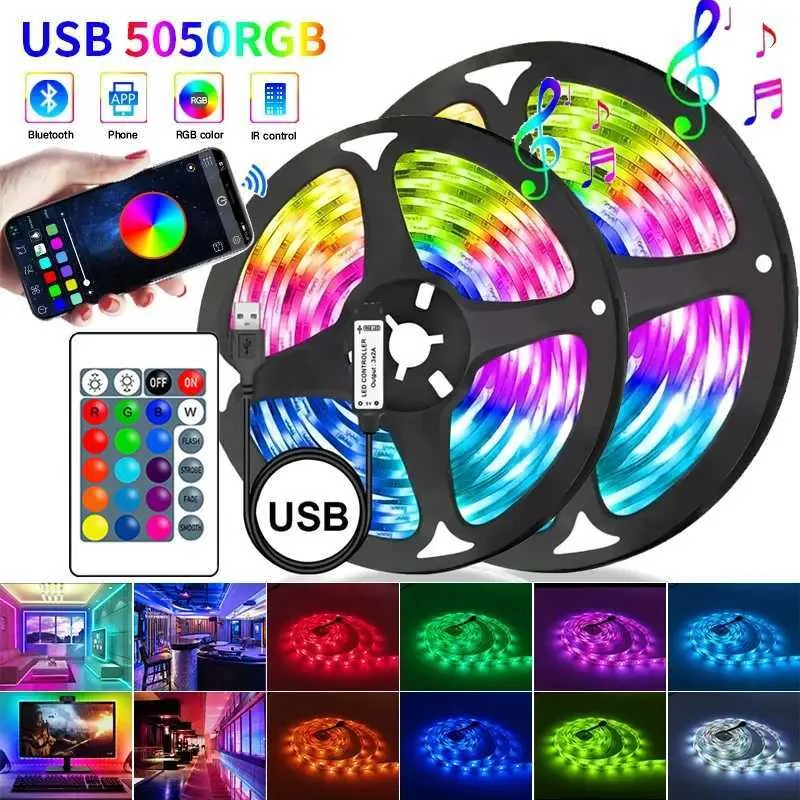 USB LED Light Strip 5V RGB LED Light Strips For TV Backlight, Bluetooth ...