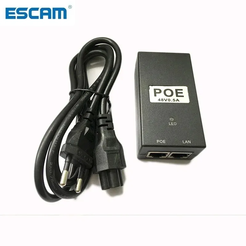 48V PoE Injector: Power Over Ethernet Adapter for IP Cameras & Phones ...
