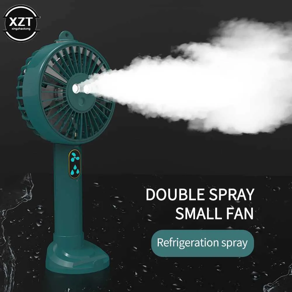 Portable Mist Fan: USB Desktop Air Cooler with Dual Spray & Phone ...