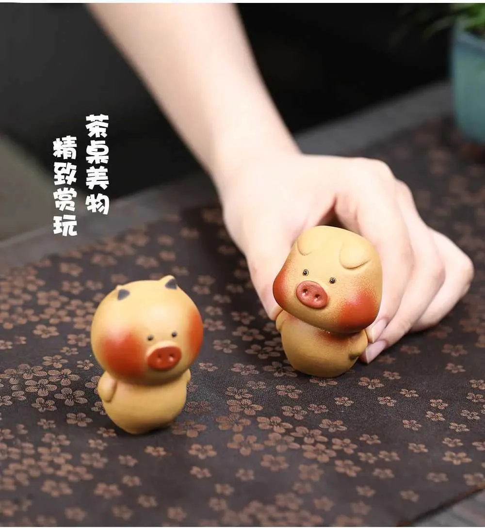 Cute Animal Tea Set Ornament: Premium Yixing Clay Tea Pet for Tea ...