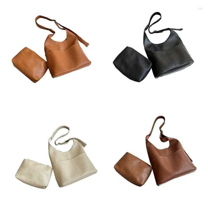 Women's Drawstring Shoulder Bag Set - Versatile, Stylish, and ...