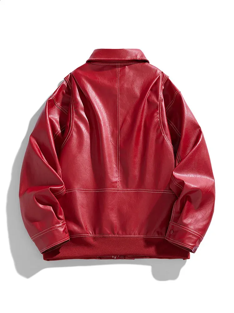 Leather Biker Jacket Sleeveless Hooded Casual Winter Coat with Hook and ...
