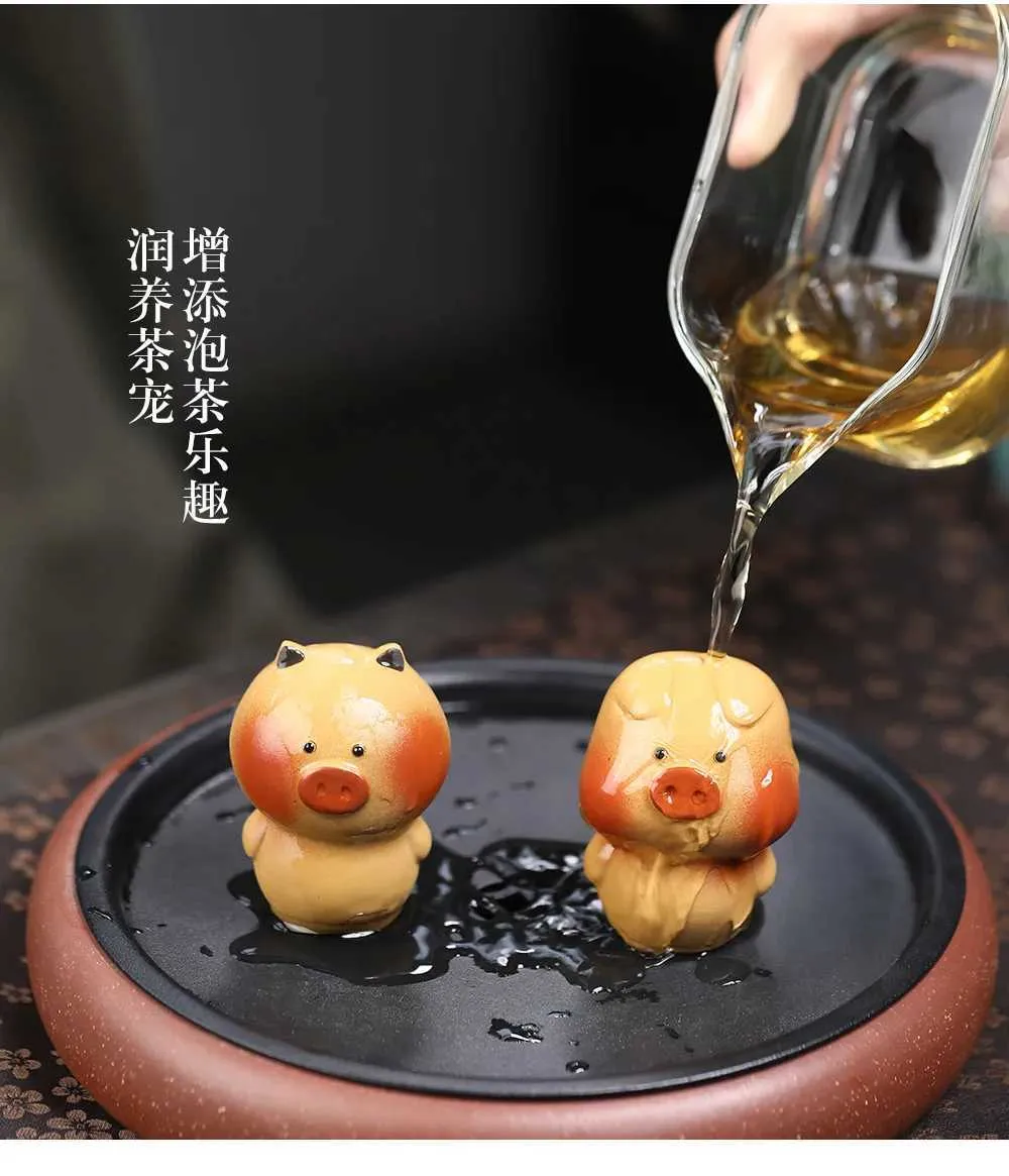 Cute Animal Tea Set Ornament: Premium Yixing Clay Tea Pet for Tea ...