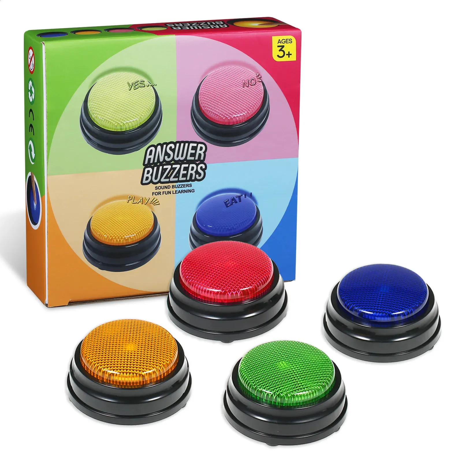 Recordable Talking Button: Interactive Toy for Kids & Pets, Phonograph ...