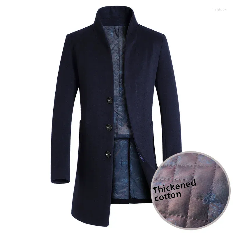 Premium Wool Overcoat: Classic Men's Trench Coat - European & American ...