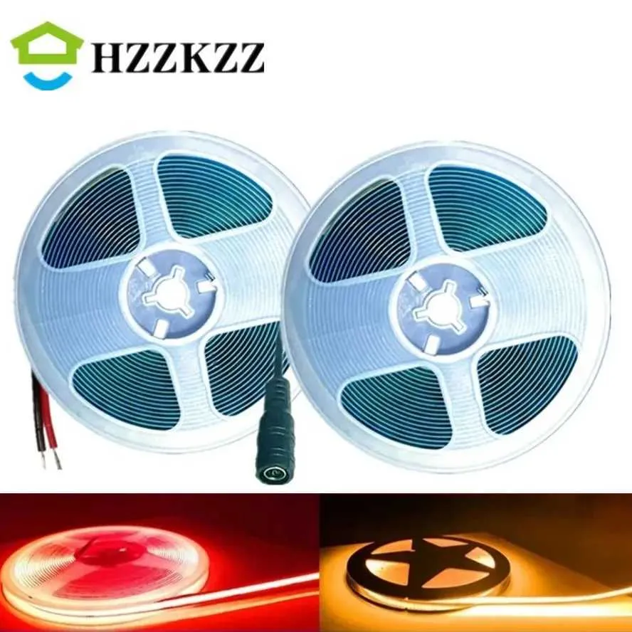 High Density LED COB Strip Light - Flexible Linear Lighting, 12 Volts ...