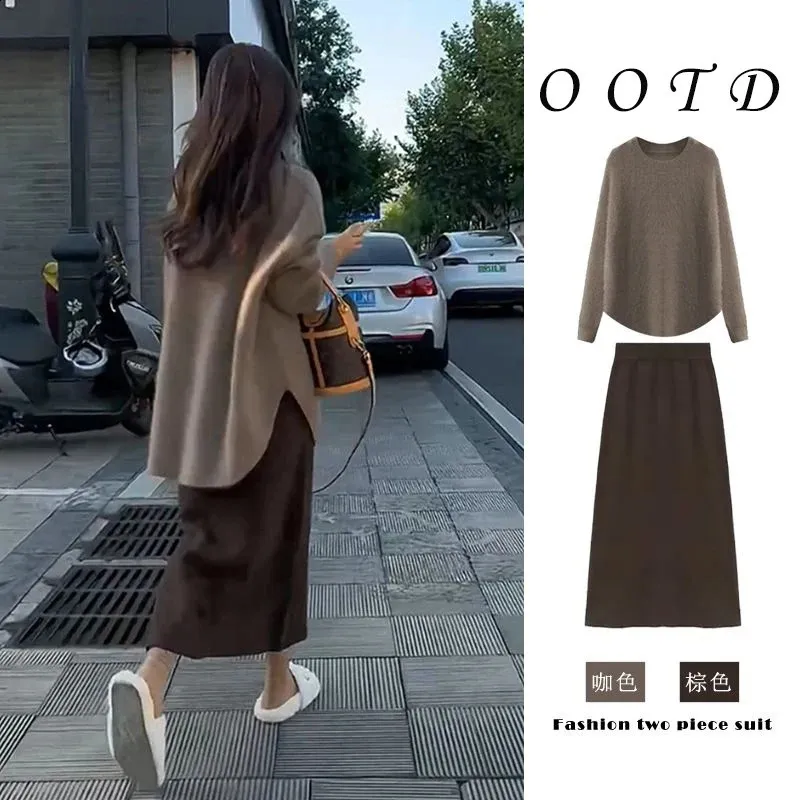 Autumn Winter Tea Wear Set Conjunto 100% Merino Wool... De $506,44 | DHgate