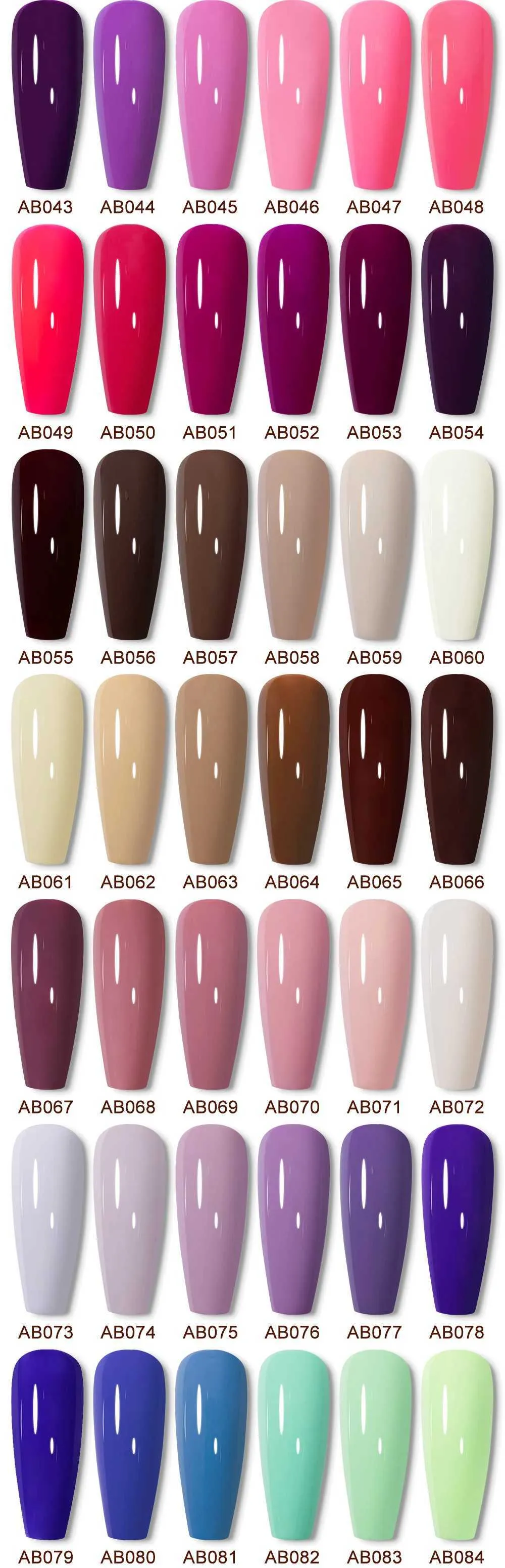 YOKEFELLOW 10ml Dark Red Series Resin Gel Nail Polish Semi Permanent ...