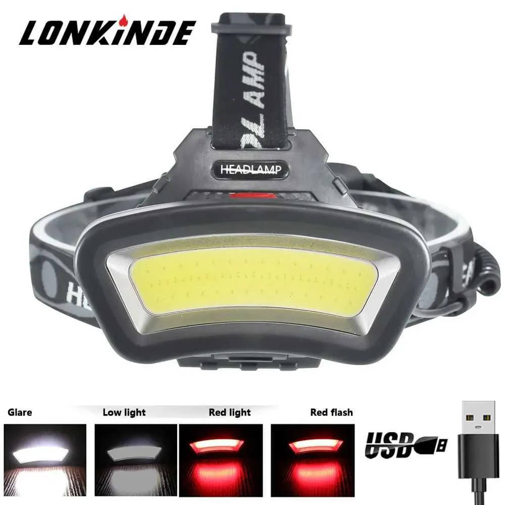 USB Rechargeable COB rechargeable headlamp - Waterproof, Wide Range ...