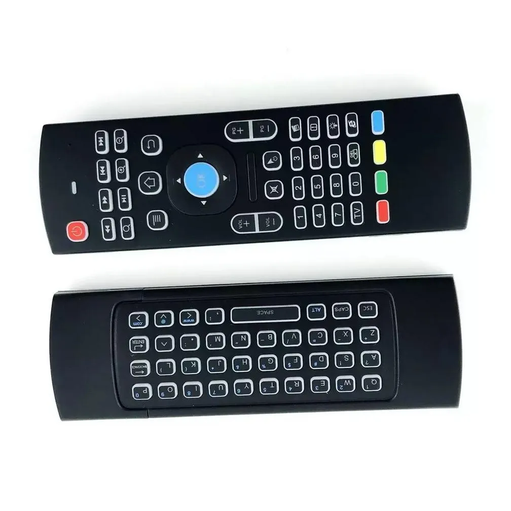 Wireless 2.4G Backlit Keyboard Remote Control with Air Mouse & 6-Axis ...