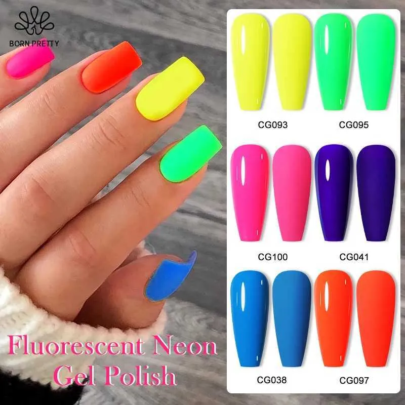 DHgate.com:BORN PRETTY 10ml Fluorescent Gel Nail Polish in Yellow ...