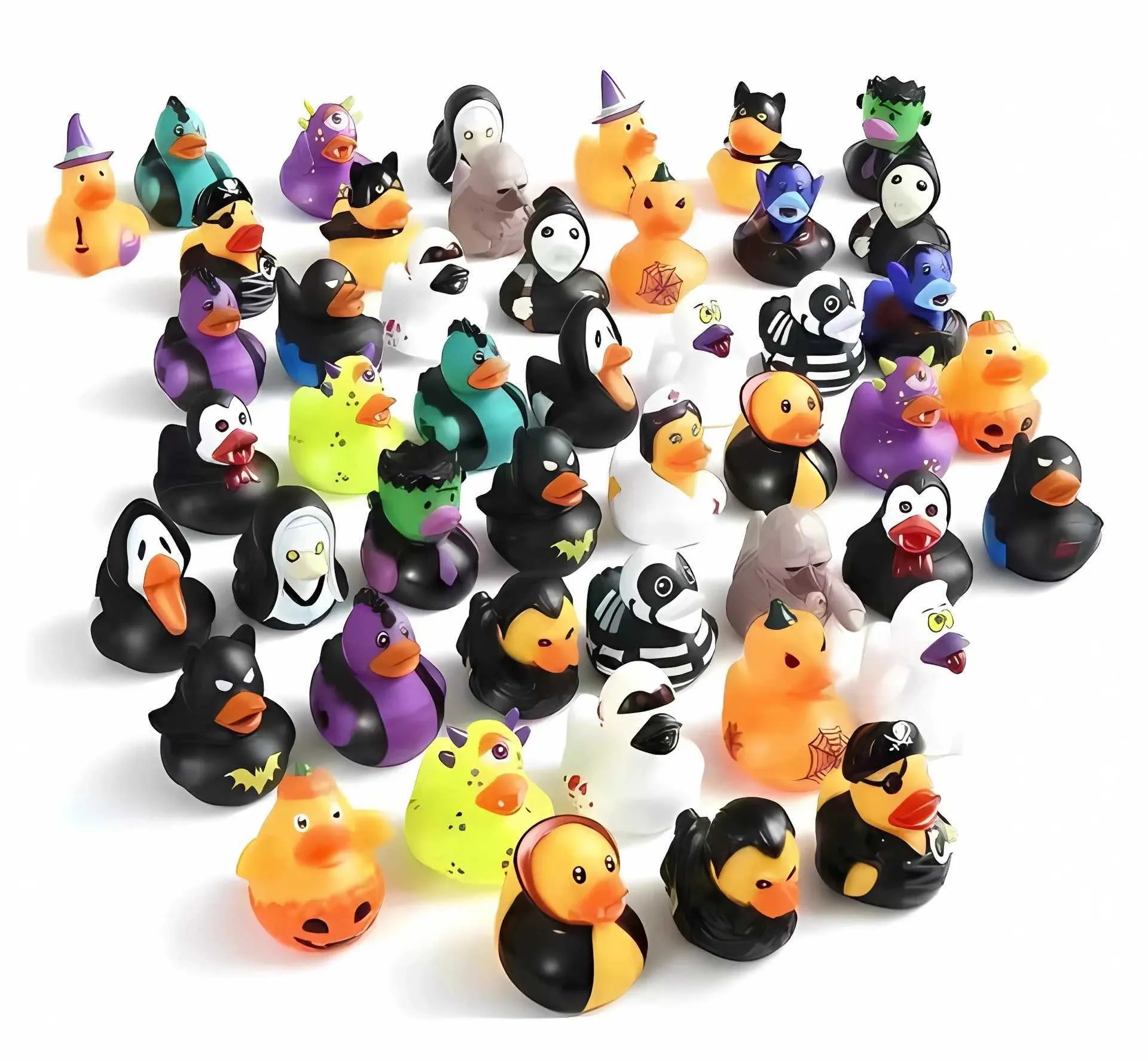Mini Rubber Ducks: Halloween Themed Assorted Rubber Duckies, Fun Bath ...