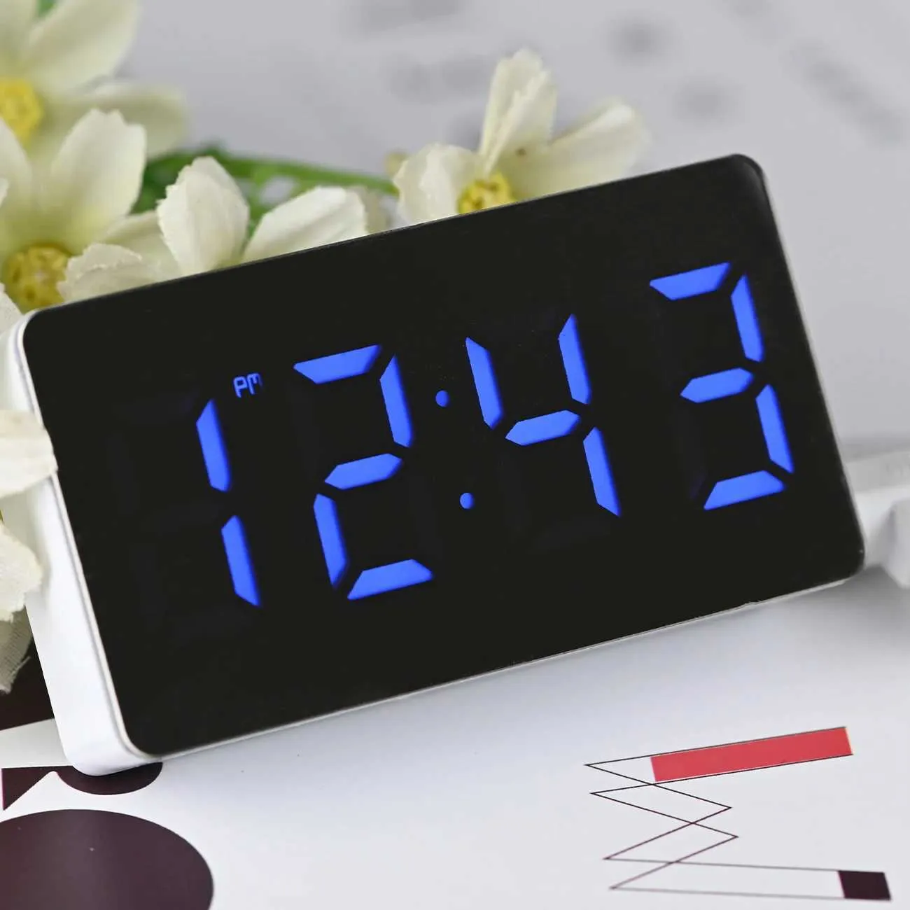 Digital Alarm Clock With LED Light Multifunctional... From Madly_in ...