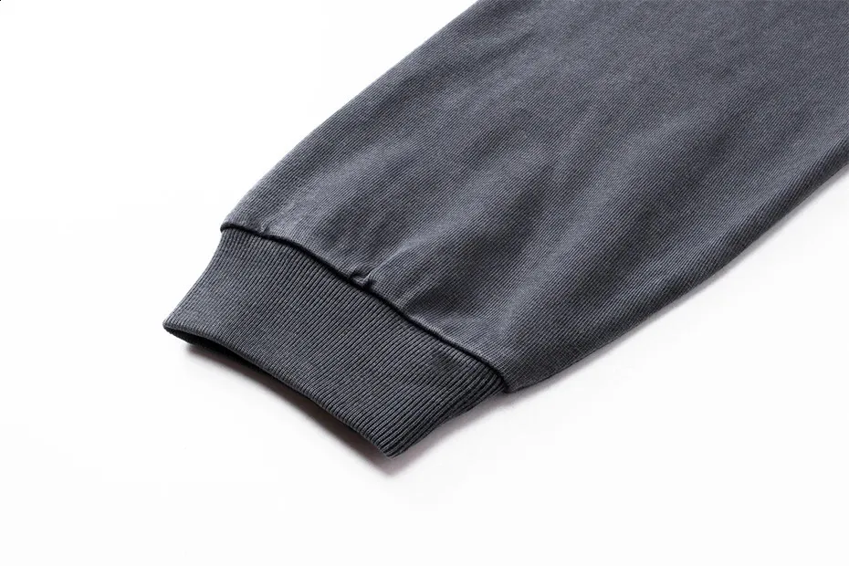 Retro Loose Long Sleeved T-Shirt Mens Streetwear Harajuku Oversized ...