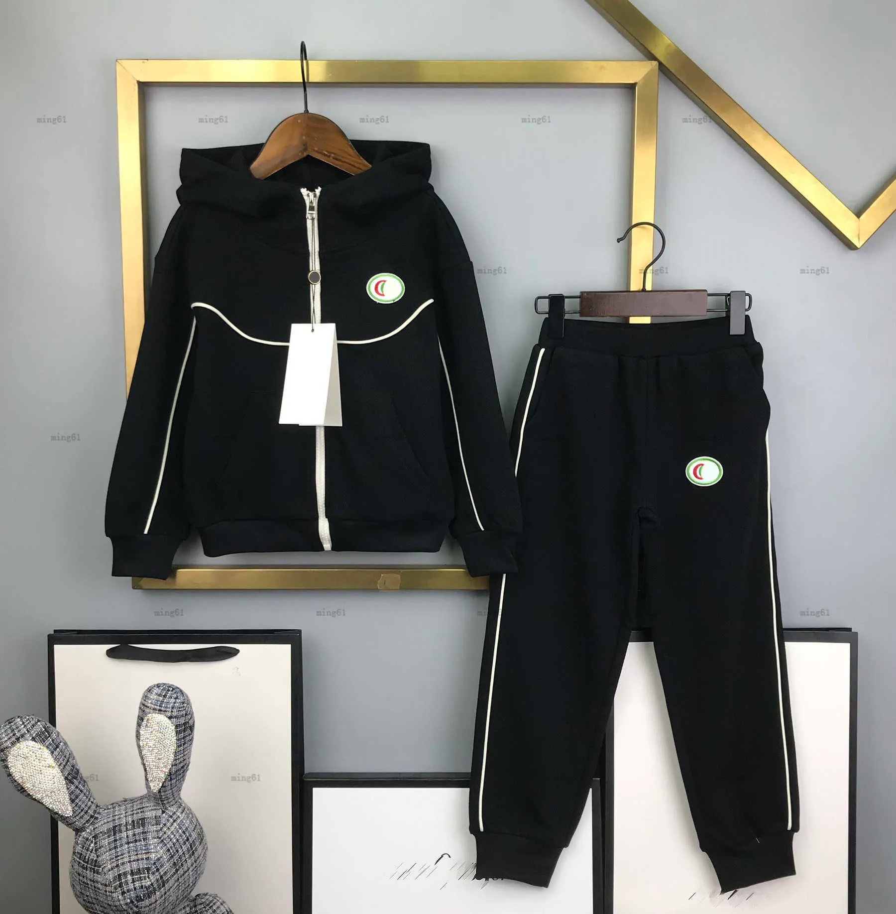 Infant Tracksuits: Solid Color Autumn Set For Kids Hooded Zippered ...