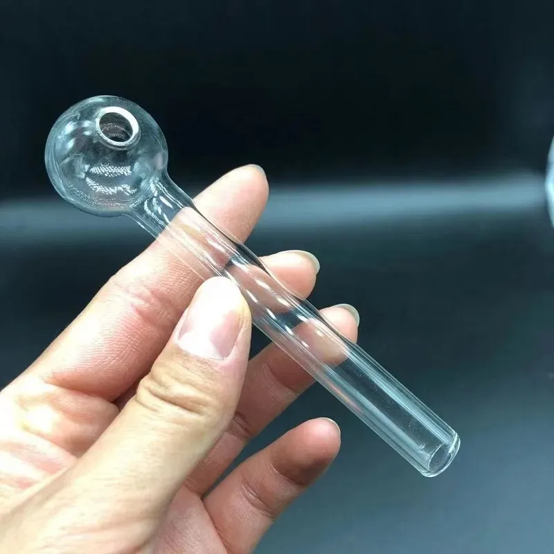 Pyrex Glass Oil Burner Smoking Pipe | Thick Clear Tube For Smooth ...