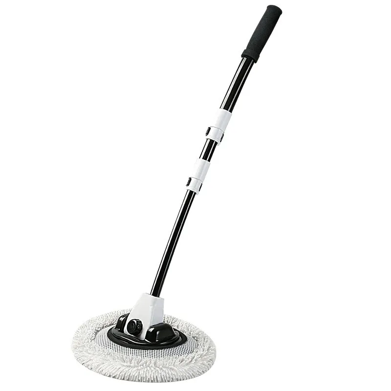 Telescopic Three Link Car Bent Pole Wax Floor Whizz Mop With Chenille ...