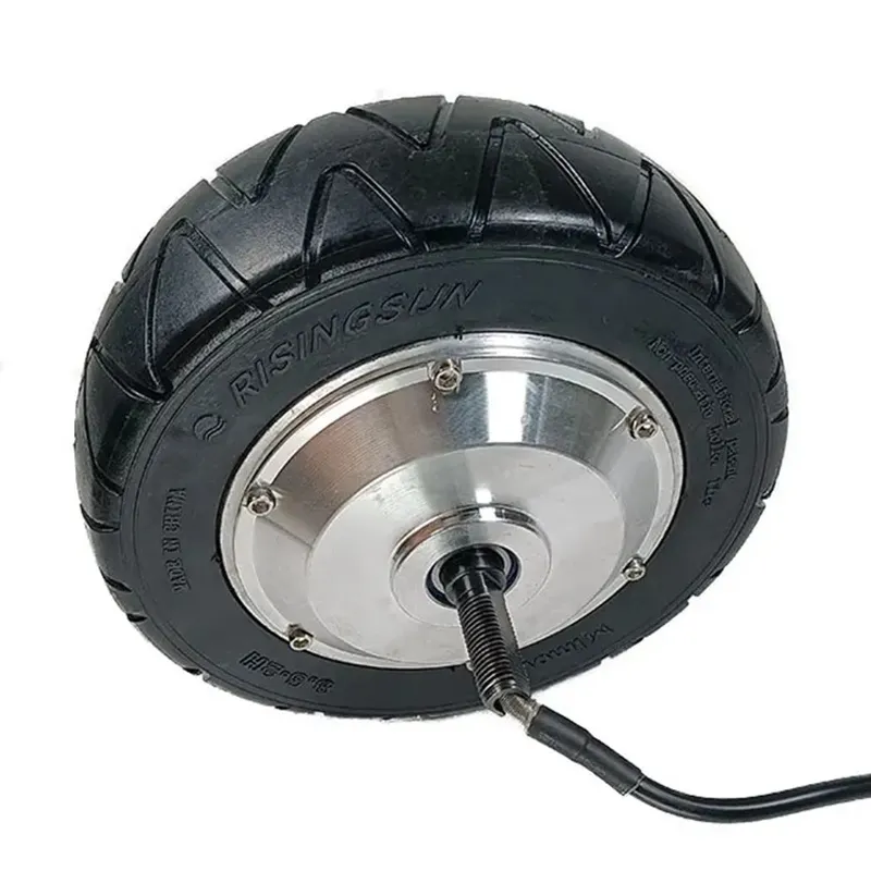 Brushless DC Hub Motor 8 Inch Geared Wheel With Road Tire, 6km/H Low ...