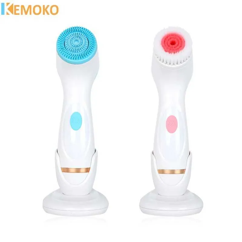 3-in-1 Rotating Silicone Face Cleanser Brush: Deep Cleaning, Waterproof ...