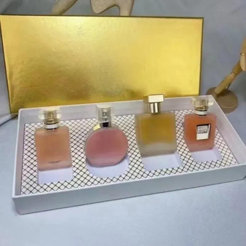 Chinese Oriental Flower Perfume Sets For Women Gift Box 25ml X 4 ...