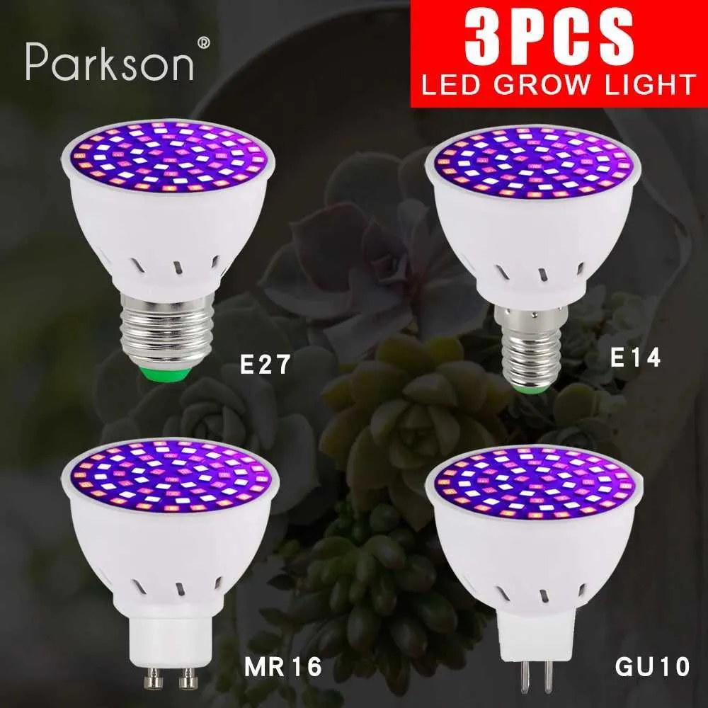 Full Spectrum LED Grow Lights - E27 E14 MR16 GU10 - Plant Grow Lights ...