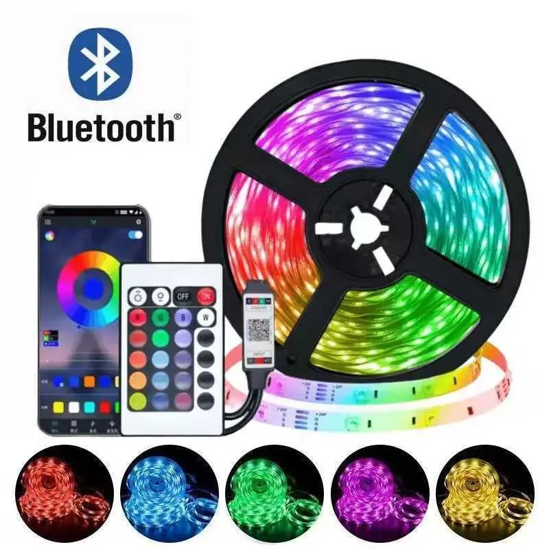 USB LED Light Strip Bluetooth RGB Color Changing LED Strip Lights For ...