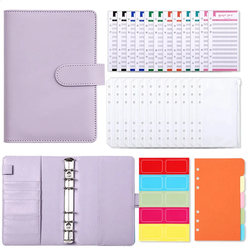 A6 Budget Binder Planner: 6-Ring Notebook with Zipper Pockets - Ideal ...