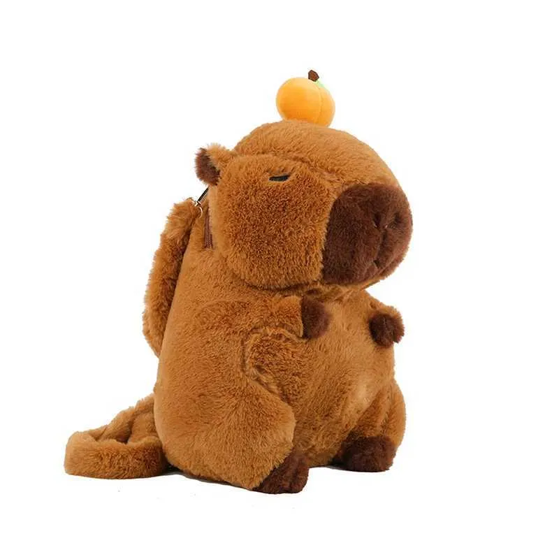 Capybara Plush Backpack: Soft Doll Crossbody Bag & Handbag - Perfect ...