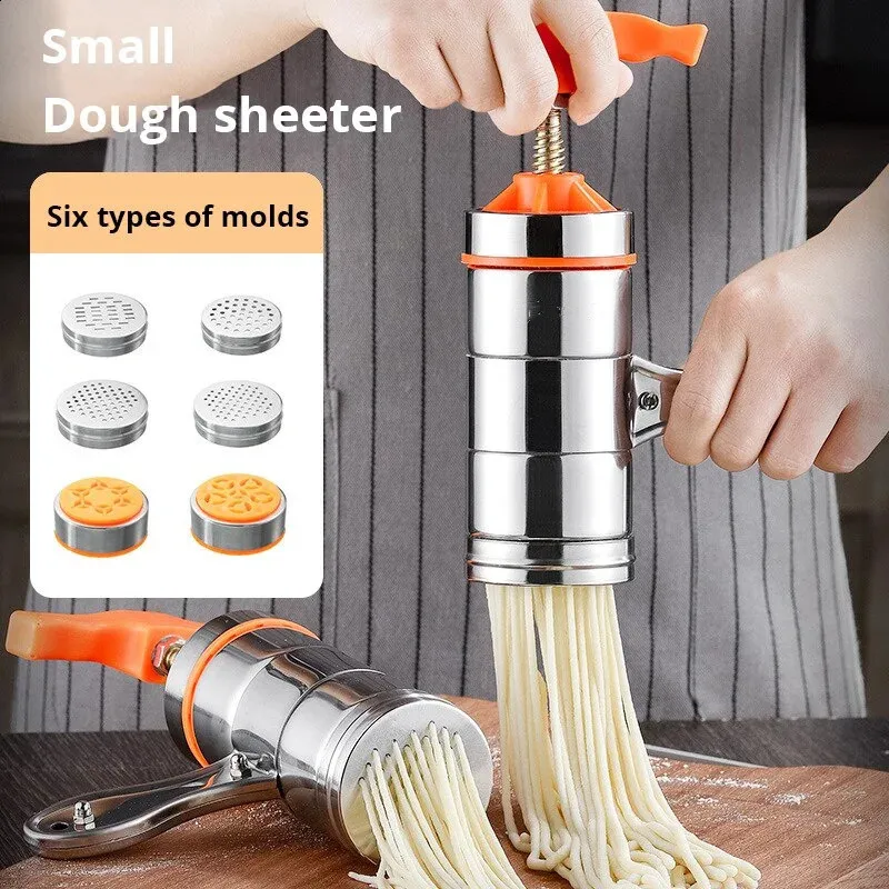 DHgate.com:7-Mold Stainless Steel Manual Noodle Maker: Create Spaghetti ...