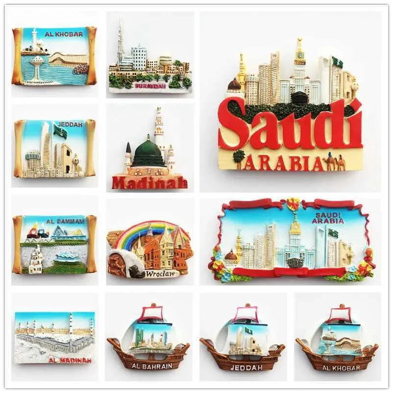 Saudi Arabia Travel Souvenirs - Fridge Magnets, Asia Tourist Gifts ...
